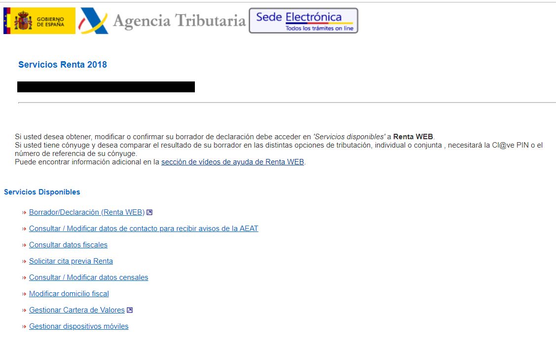 Ejemplo Renta 2018 borrador - Mis finanzas personales